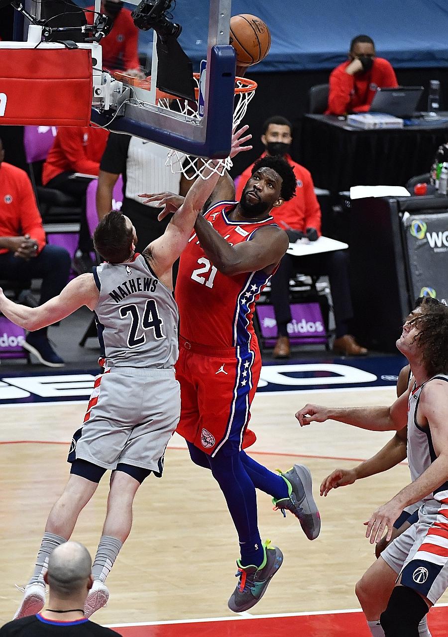Embiid braces up Sixers in injury comeback | The Straits Times