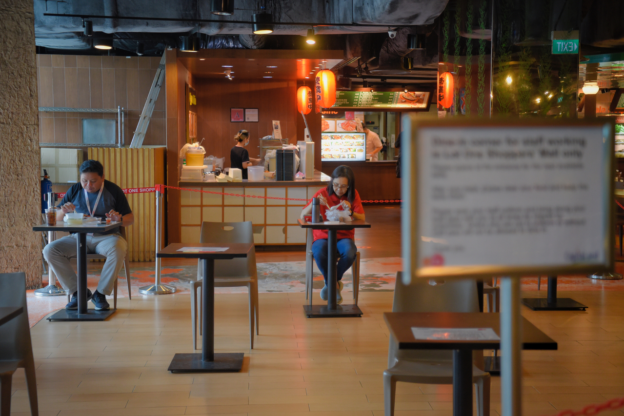 Over 30 malls in S'pore set up designated eating areas, extend grace ...