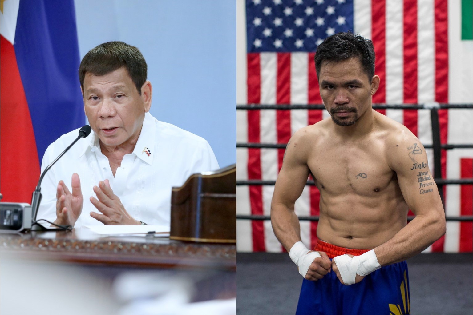Duterte spars with boxer-turned-politician Pacquiao over South China ...
