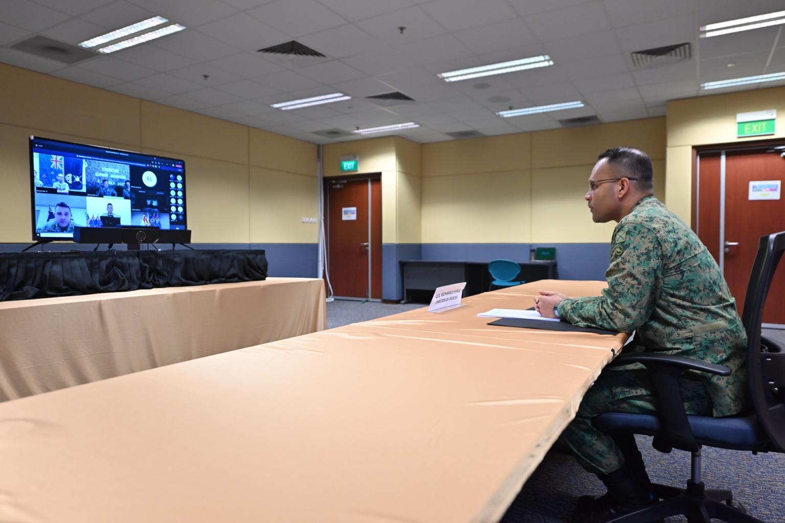 SAF hosts Exercise Suman Warrior virtually with members of five-power ...