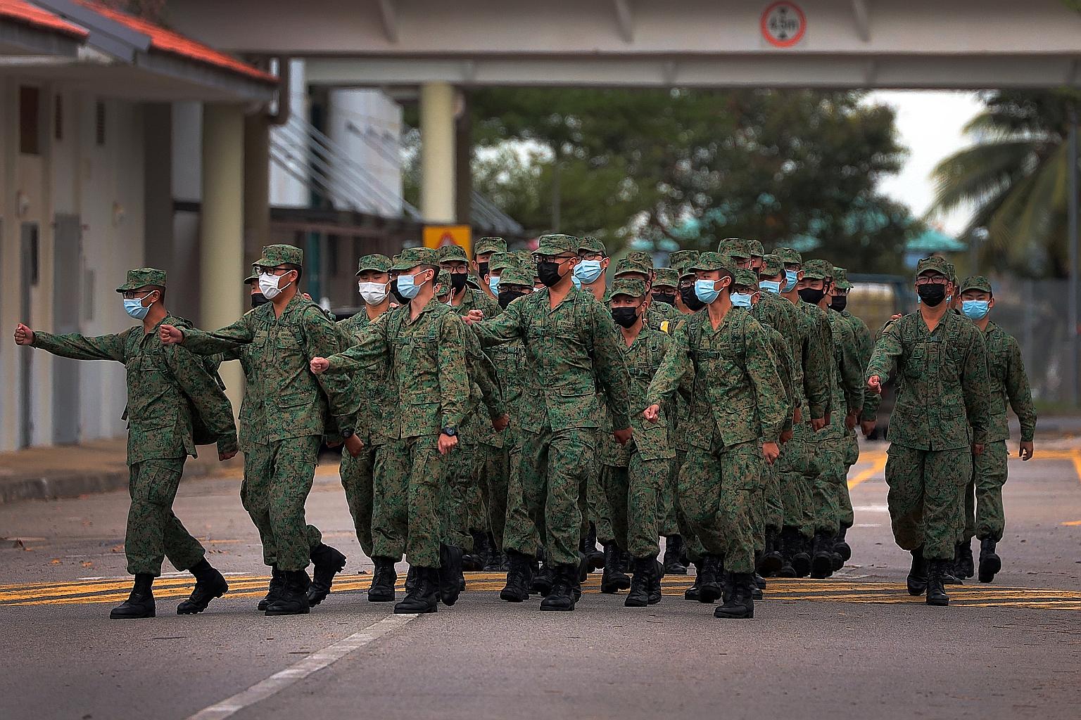 No strenuous activities for BMT recruits, NSmen for 2 weeks after ...