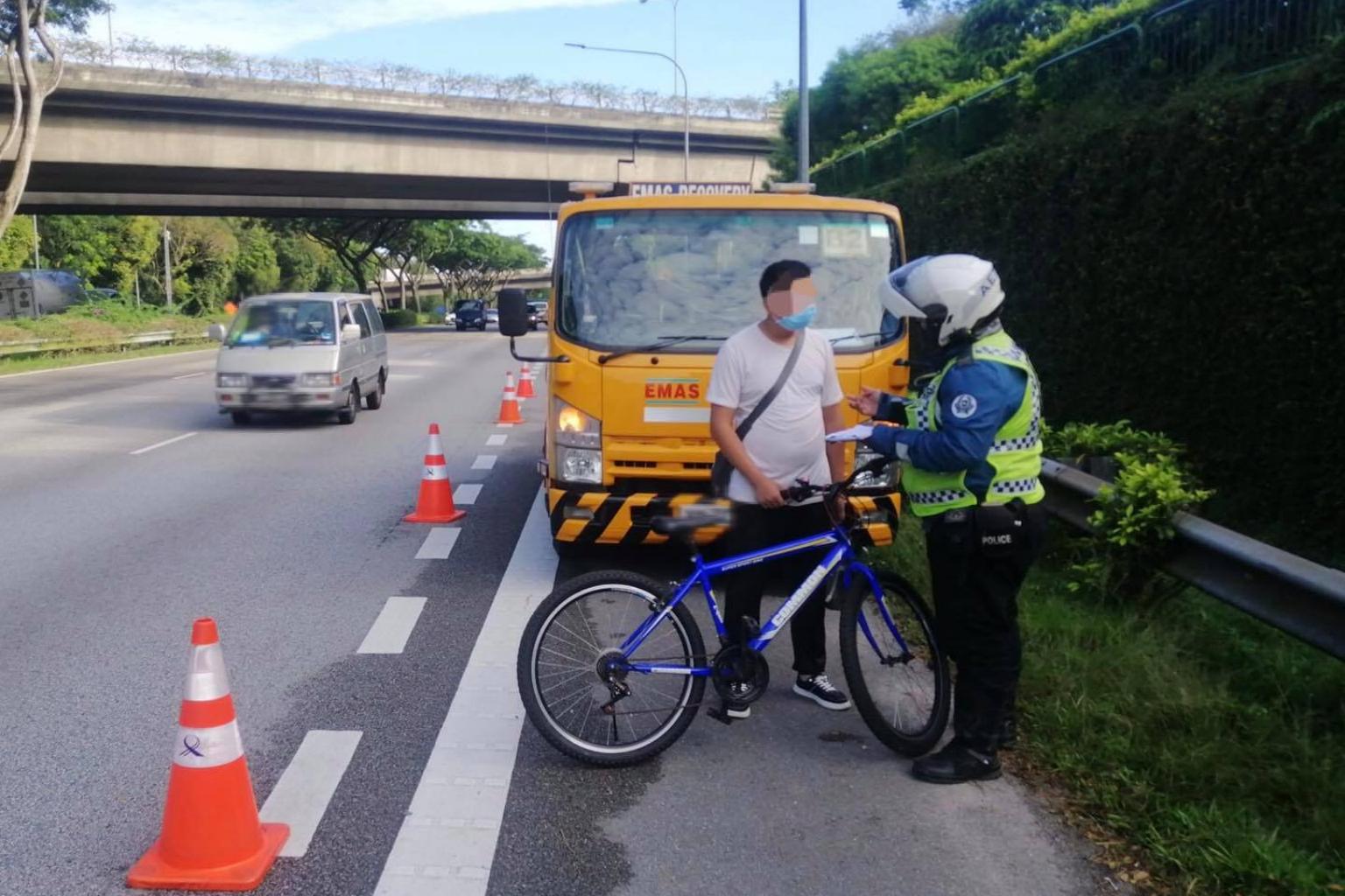 245 cyclists caught riding on expressways from Jan to Sept as more pick ...