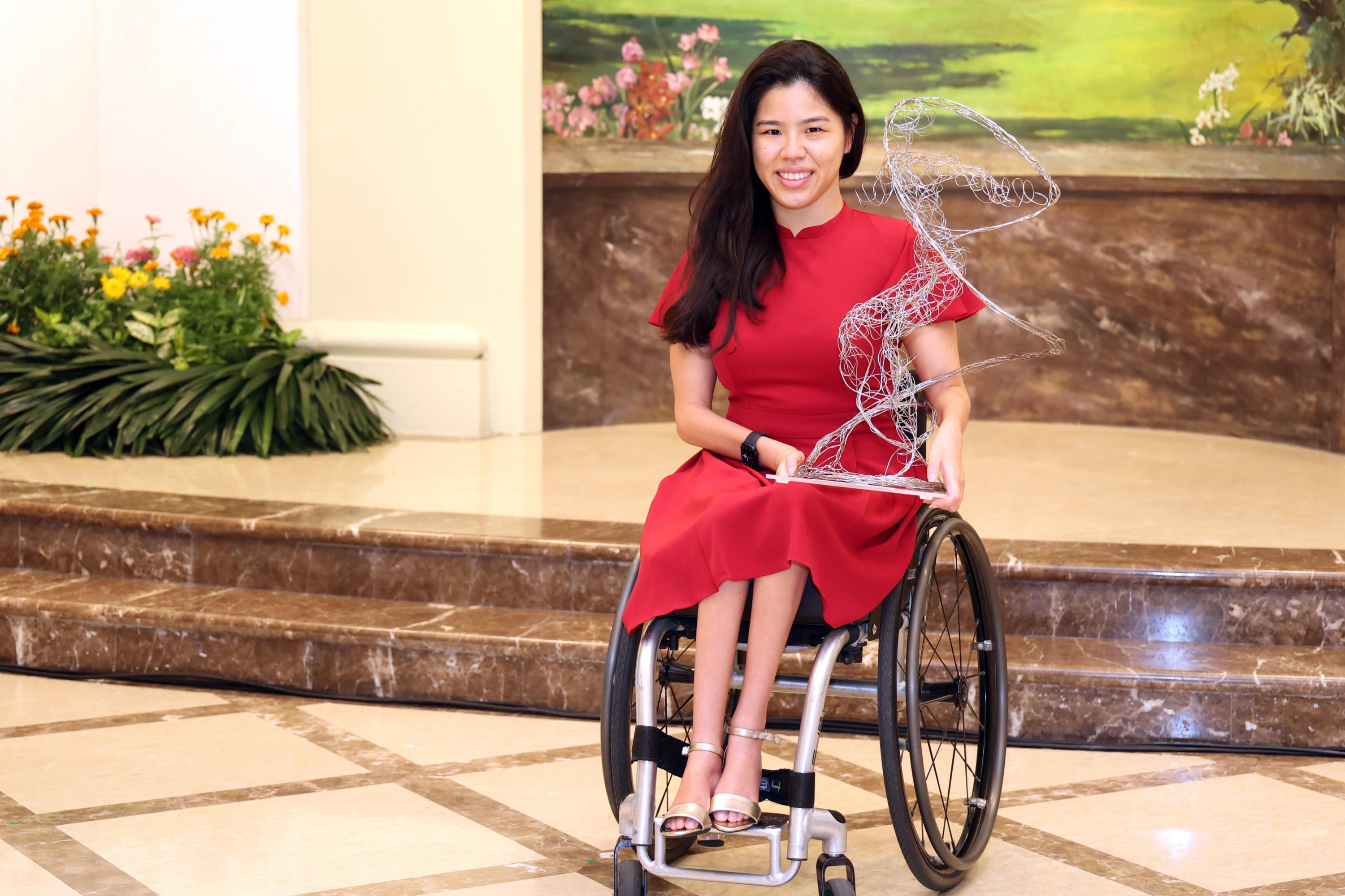 Paralympic champ Yip Pin Xiu is inaugural recipient of the President's ...