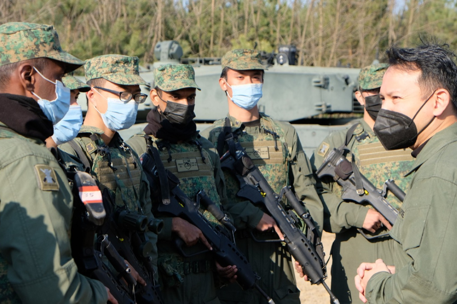 SAF troops take part in live-firing exercise in Germany | The Straits Times