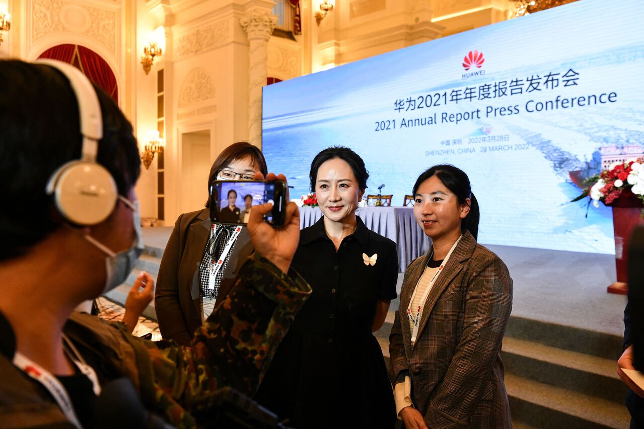 China's tech 'princess' Meng Wanzhou attends Huawei press event, first ...