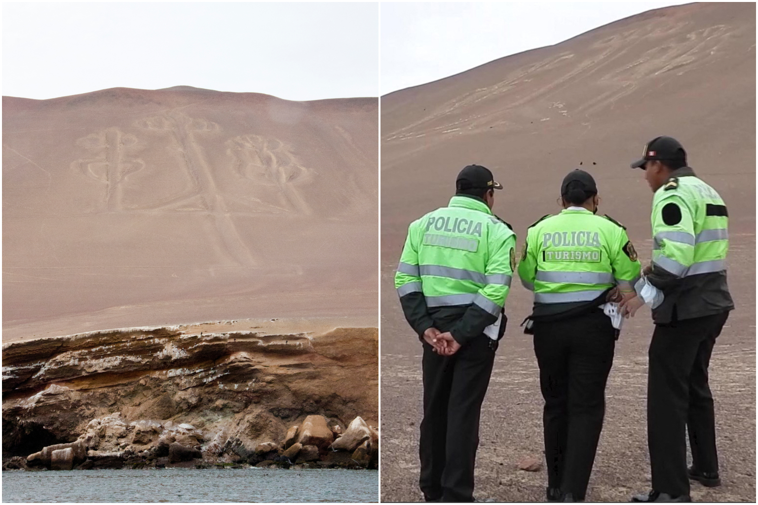 Tourists trample all over protected, prehistoric Peruvian hill carving ...