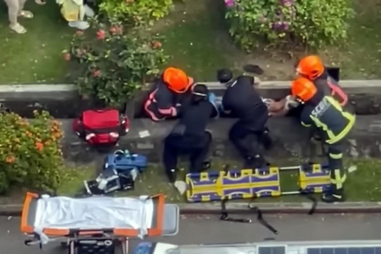 Man rescued after falling into Havelock Road drain and getting stuck ...
