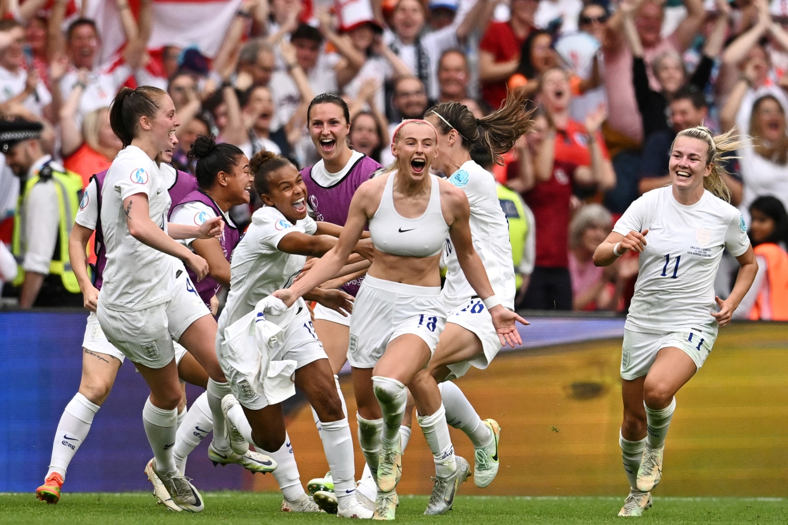 Football: Crowds cheer England's Lionesses on as football finally comes ...