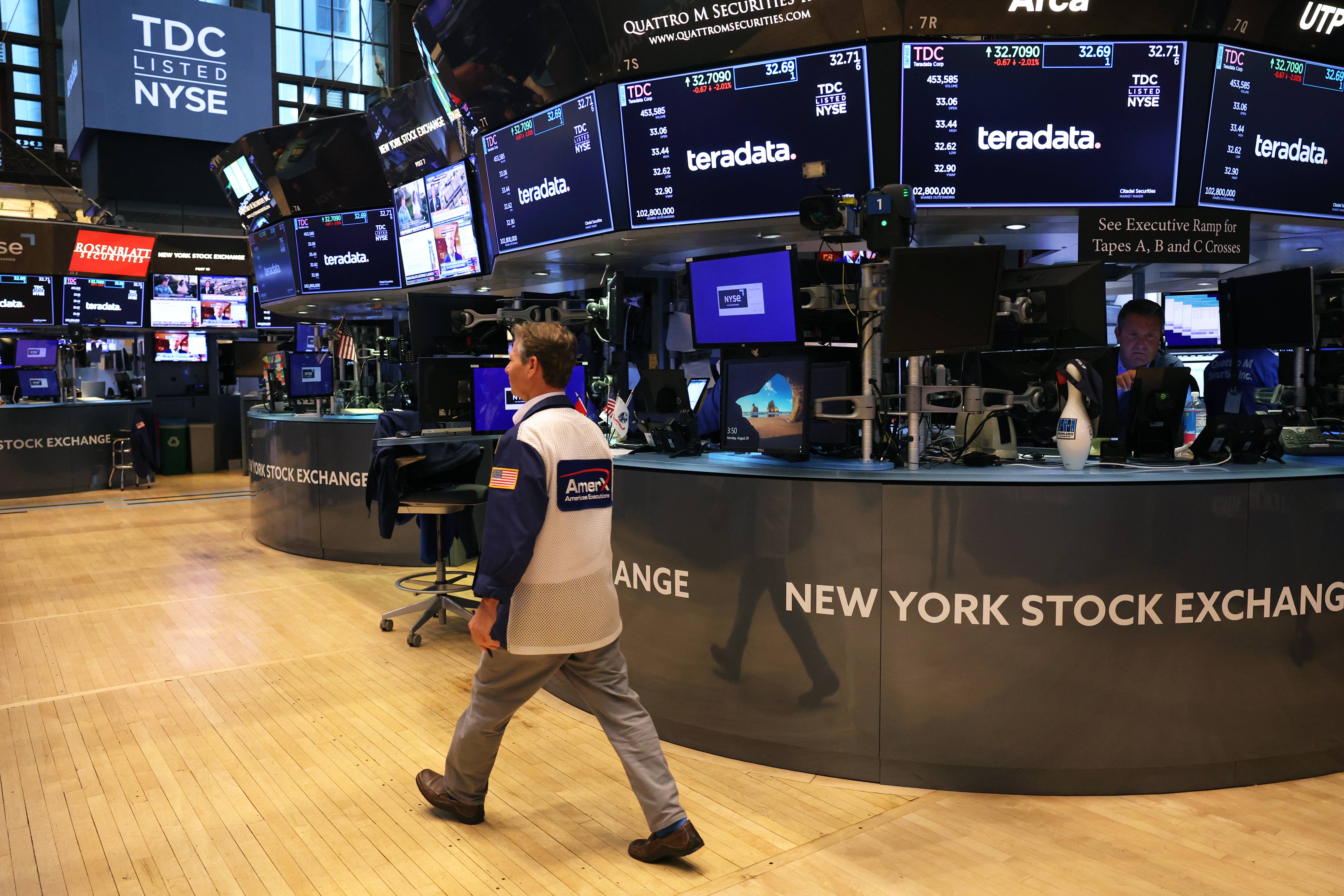 US stocks fall as Fed worries offset good services data | The Straits Times
