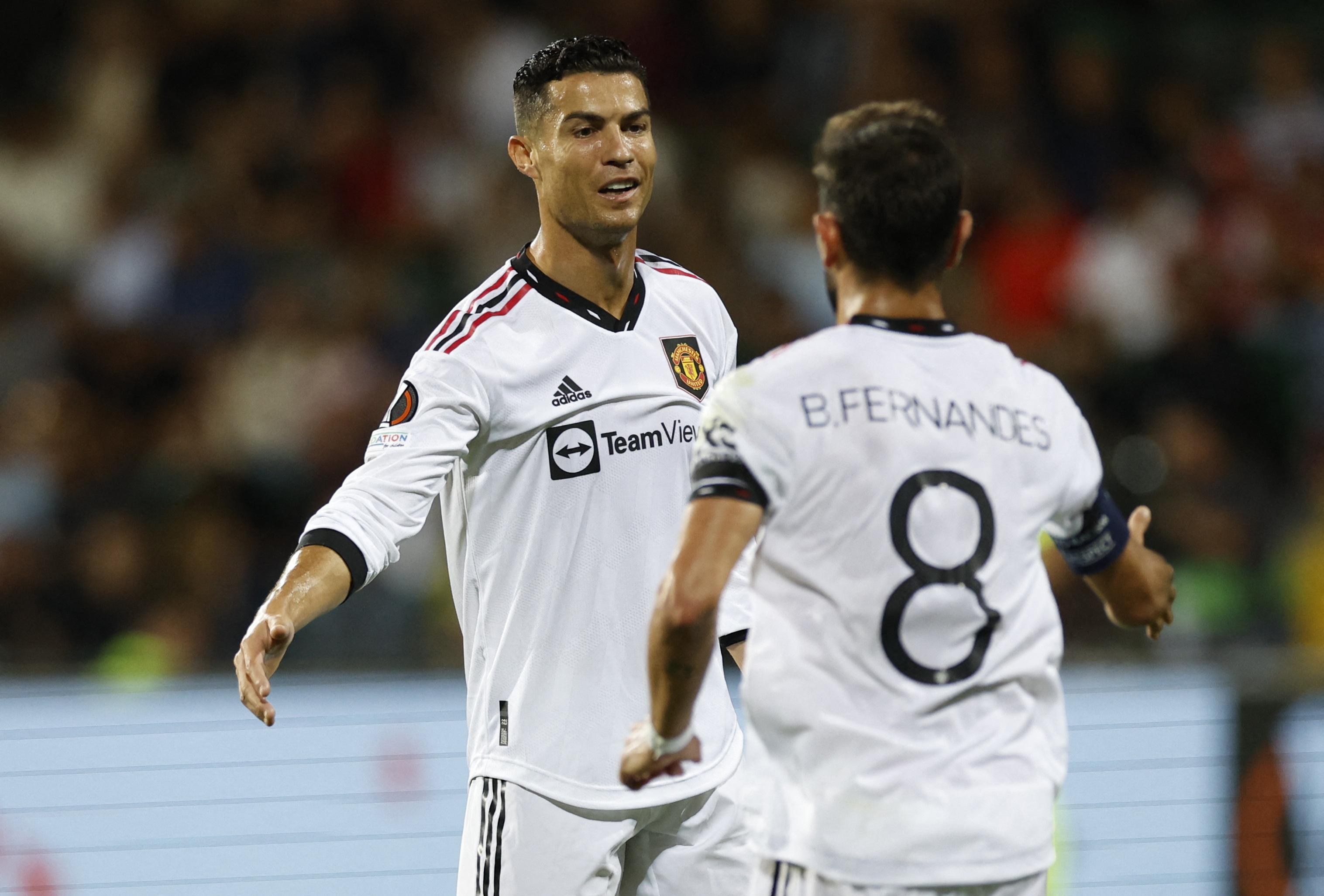 Football: Ronaldo scores first goal this season as United stroll in ...