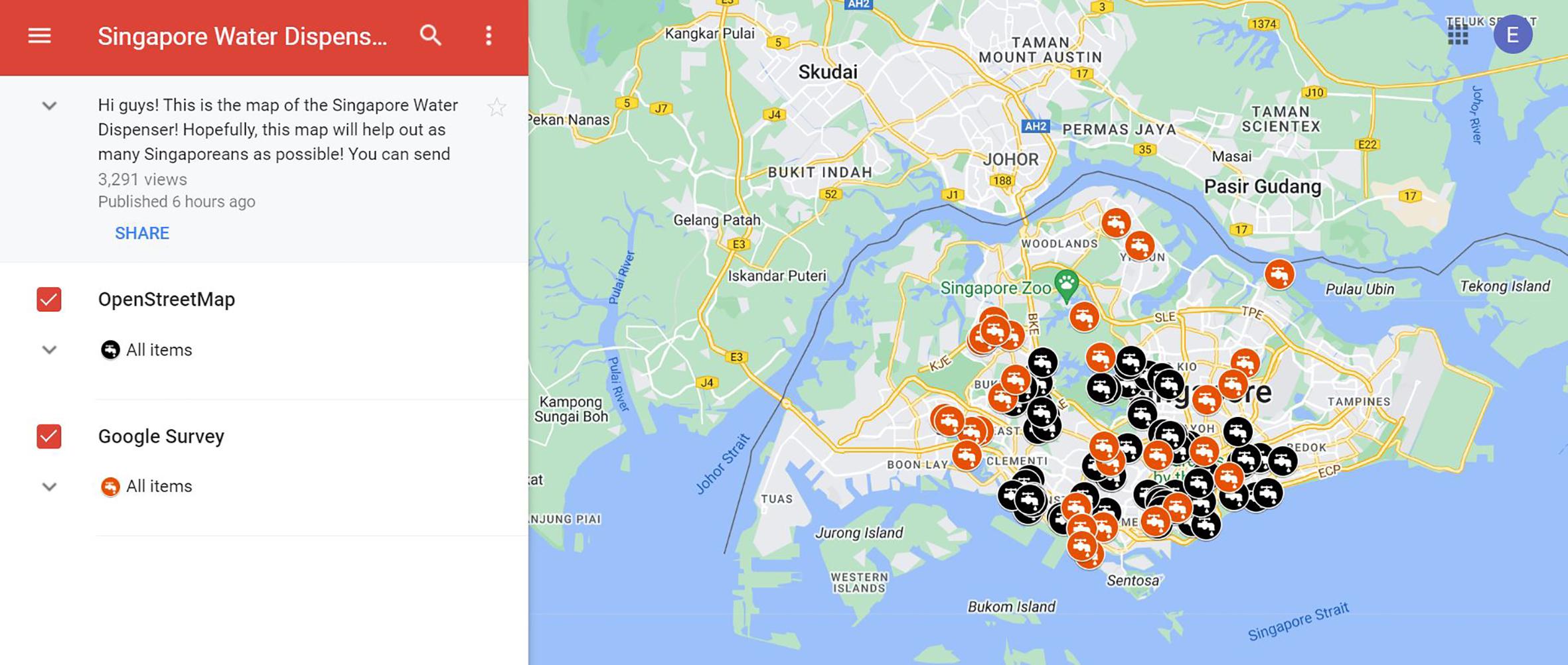 Undergrad seeks public’s help to list water cooler points in Singapore ...