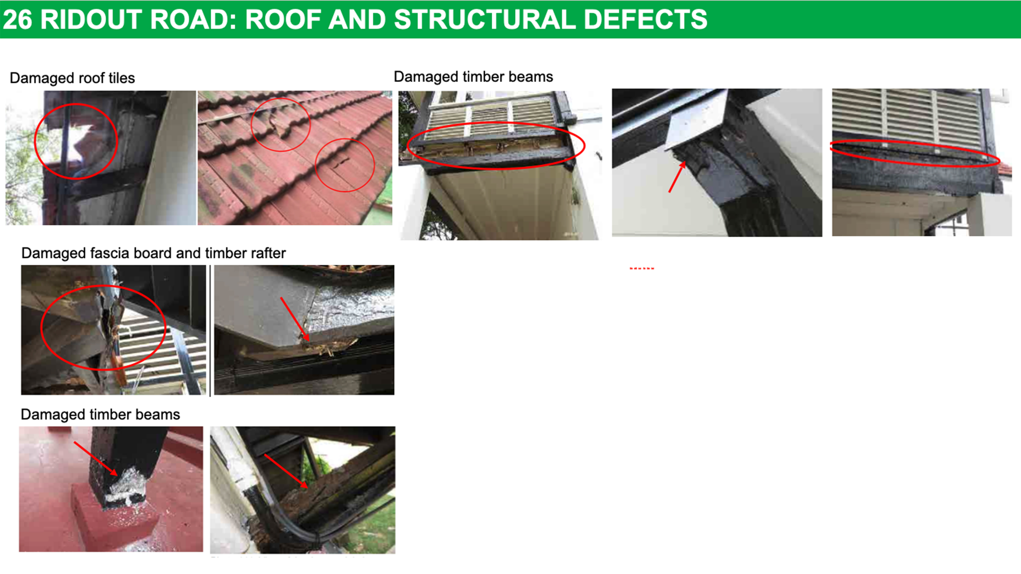 Refurbishment works done for other colonial bungalows, not just Ridout ...