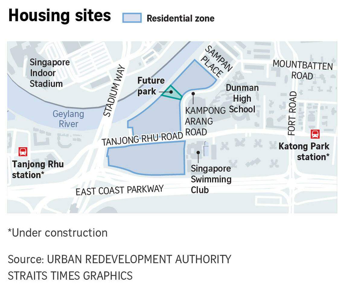 Over 5,000 new homes could be built on 3 new Tanjong Rhu plots on the ...