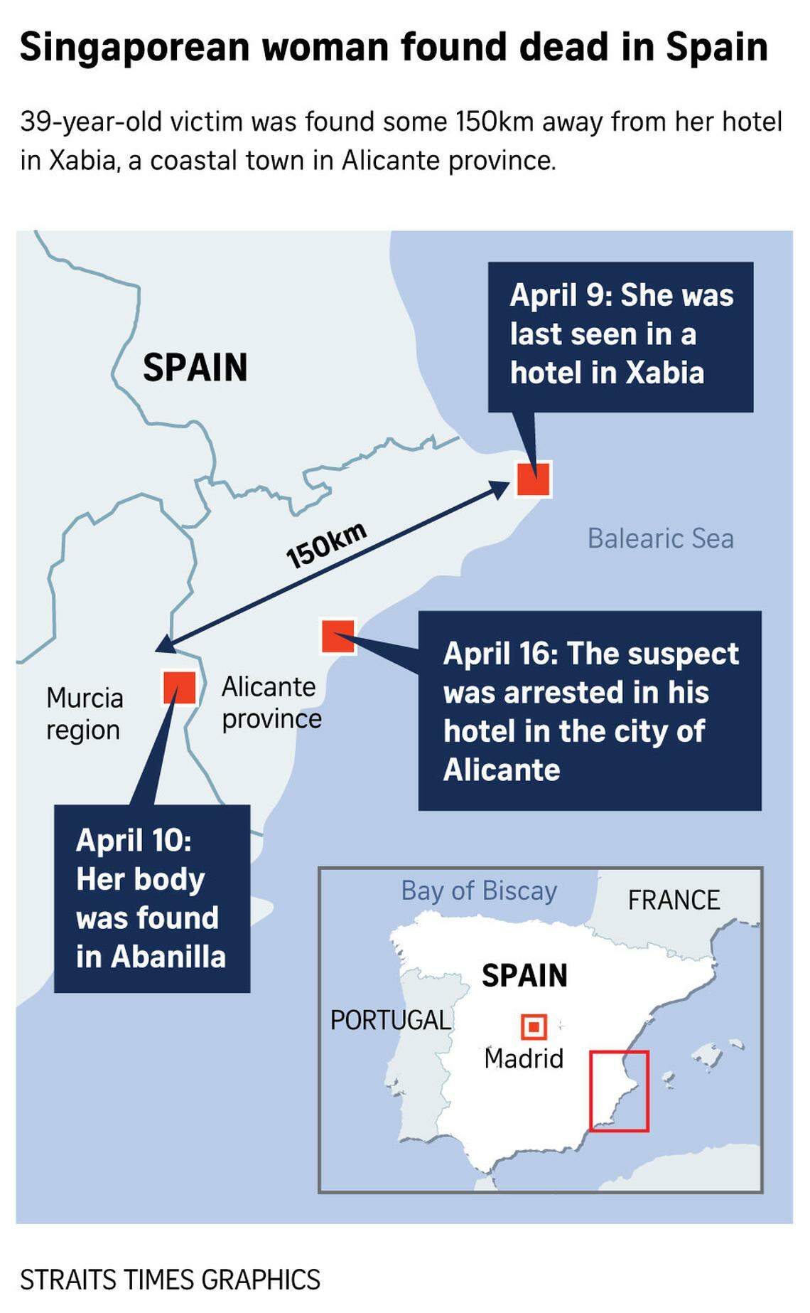 Murder in Spain: Audrey Fang’s suspected killer identified as S’porean ...