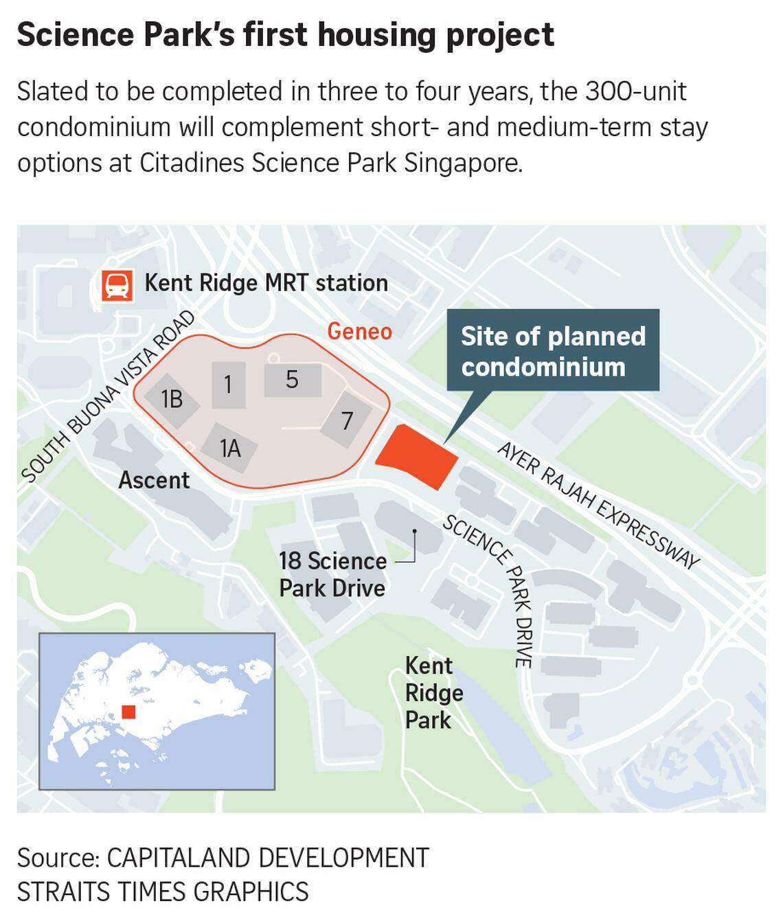 Singapore Science Park set to get 300-unit condo as first residential ...