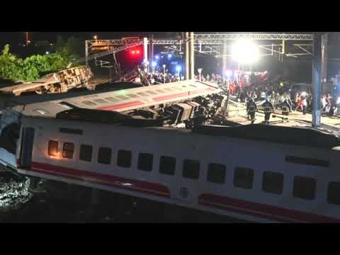 At least 18 dead after train derails in Taiwan's worst rail disaster in ...