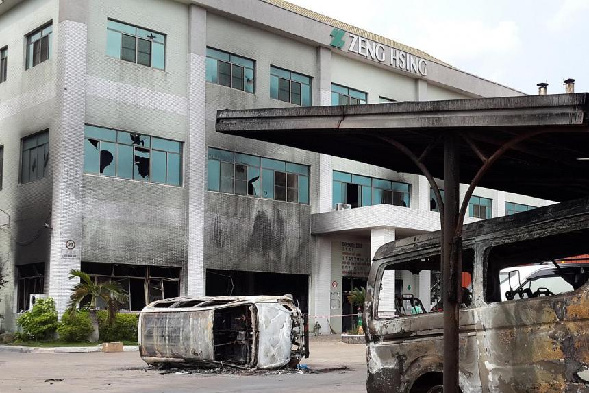 Big clean-up in Vietnam's industrial parks after riots | The Straits Times