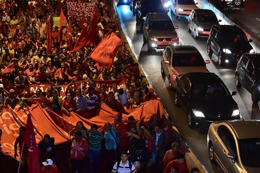 Thousands rally in Brazil against World Cup | The Straits Times