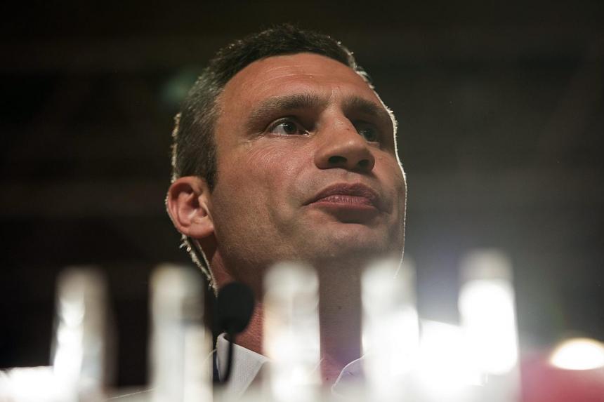 Ukraine boxing hero Klitschko claims Kiev mayor seat | The Straits Times