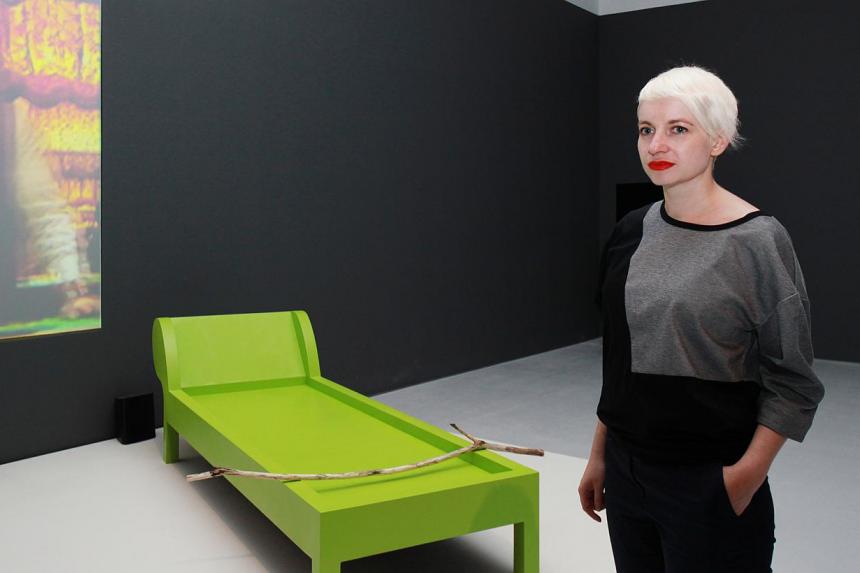 Works in new visual art show look to theatre and adopt elements from it ...