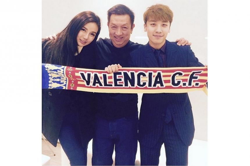 Singapore tycoon Peter Lim's daughter Kim attends Valencia match with ...