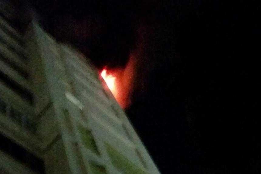 Fire at HDB block in Jalan Damai, near Bedok Reservoir; nobody badly ...