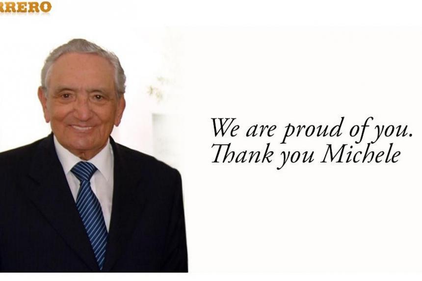 Michele Ferrero, owner of Nutella empire, dies at 89 | The Straits Times