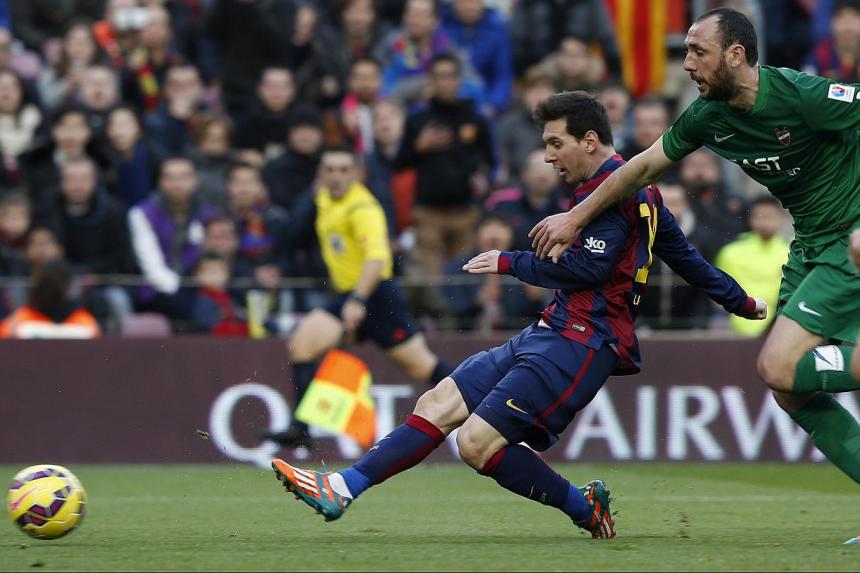 Football: Lionel Messi hits record treble as Barca crush Levante | The ...