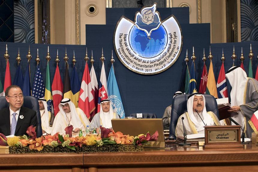 US, Kuwait pledge over $1.38 billion towards Syria crisis | The Straits ...