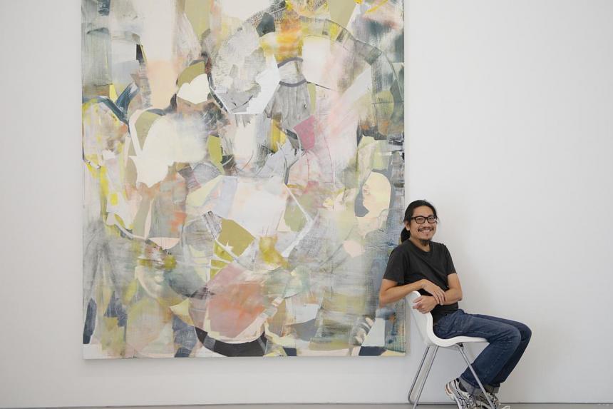 Ian Woo's artworks comprise forms that appear and disappear when one ...