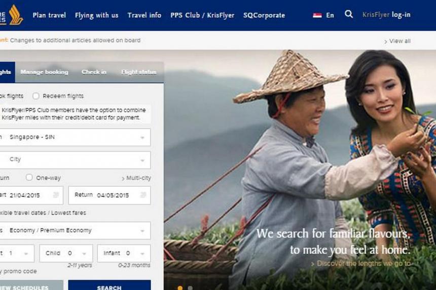 SIA eases transition from old to new website | The Straits Times