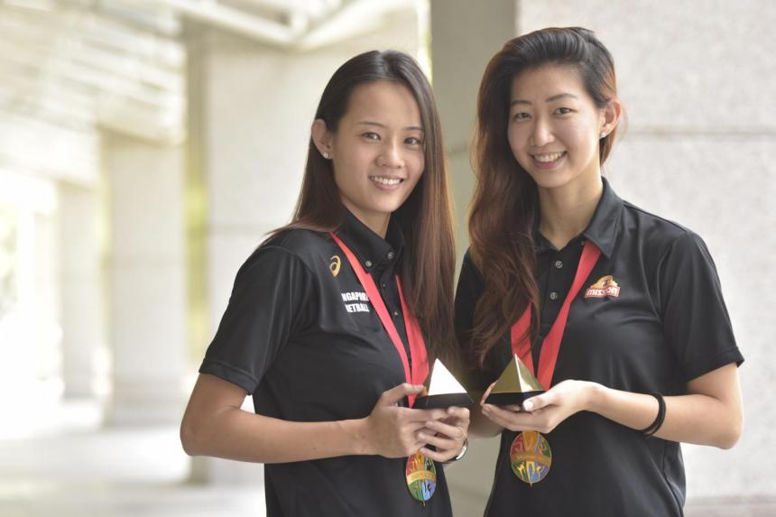 Netball: Diamond earrings for gold-winning netballers Charmaine Soh, Micky Lin | The Straits Times