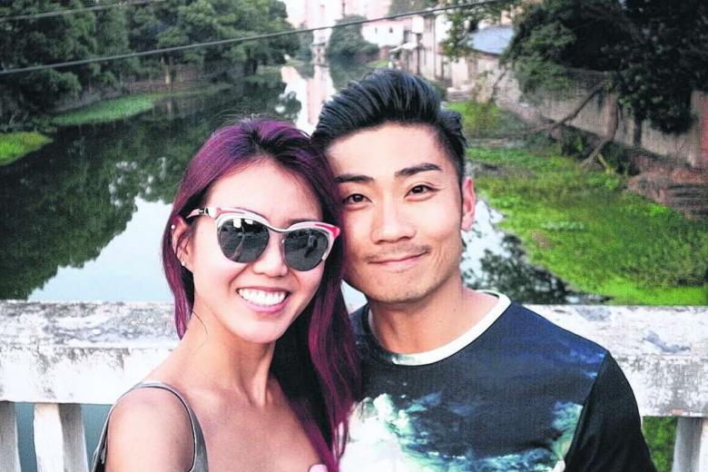 Husband and wife Alfred Sim and Tay Kewei out of The Voice Of China ...