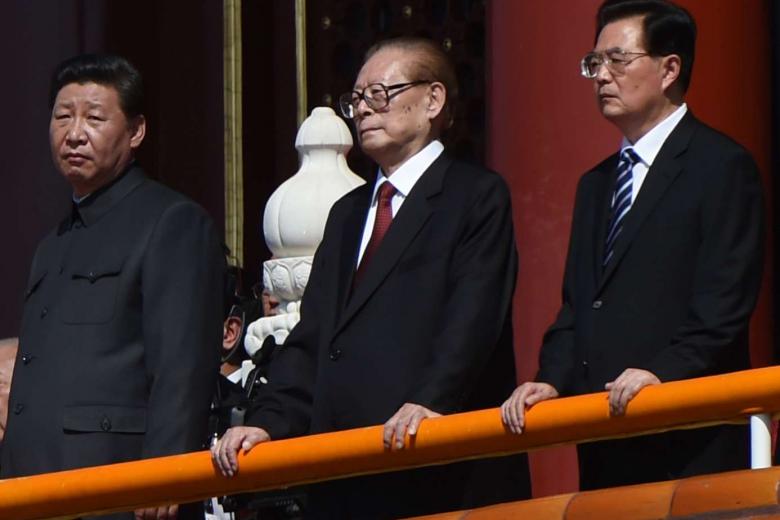 China's former leader Jiang Zemin at military parade amid infighting ...