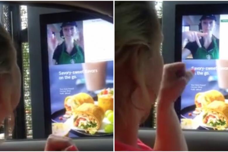 Video of Starbucks barista in US using sign language to help deaf ...