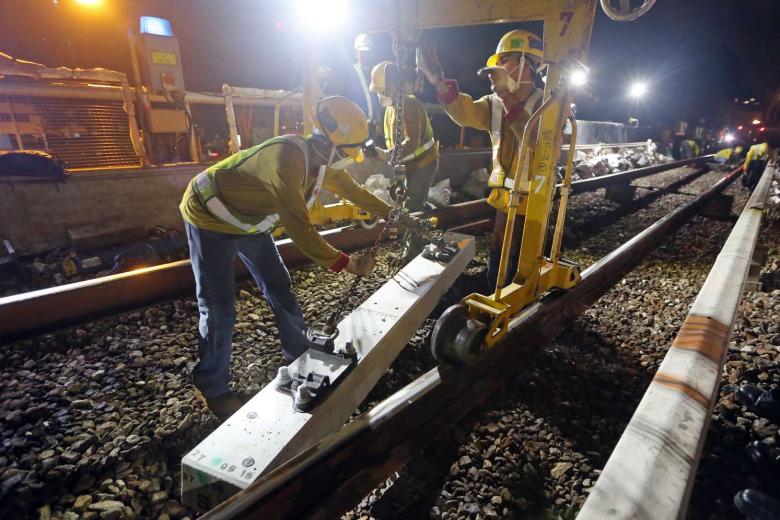 East-West Line sleeper replacement project 14% done, to finish by end ...