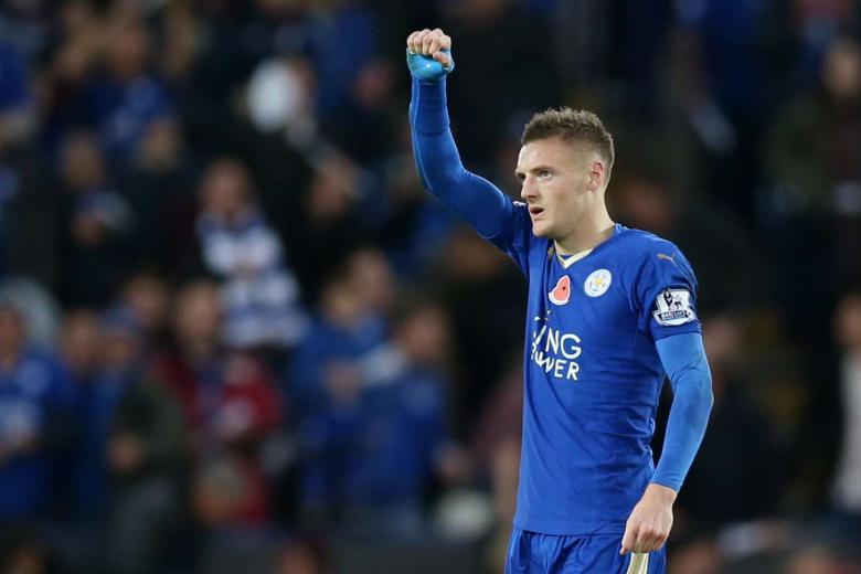 Football: Vardy scores in record 11th straight Premier League game ...