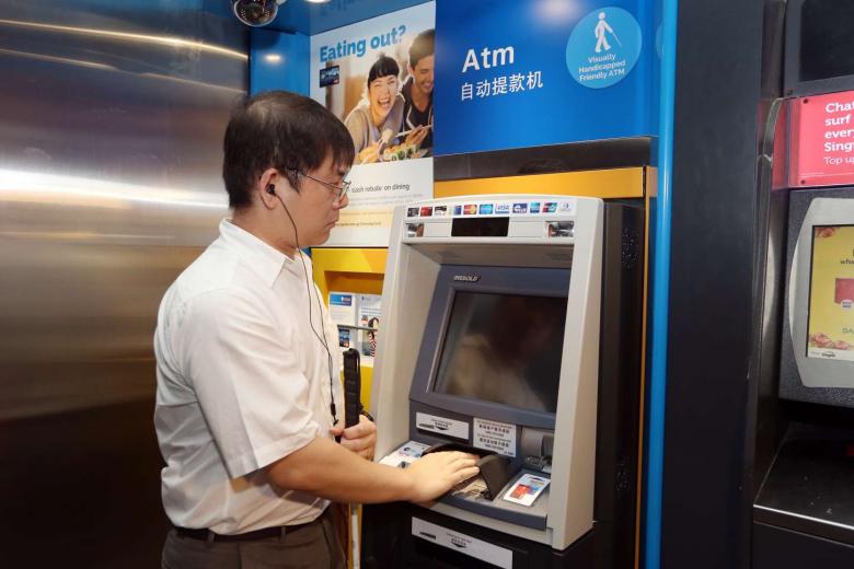 Banking on talking ATMs to assist the blind | The Straits Times