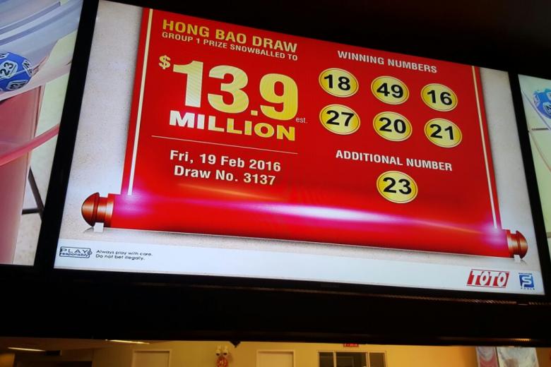 2 Winners Share 13 9m Toto Hongbao Jackpot Winning Numbers Are 16 18 2 Winners Share 13 9m Toto Hongbao Jackpot Winning Numbers Are 16 18
