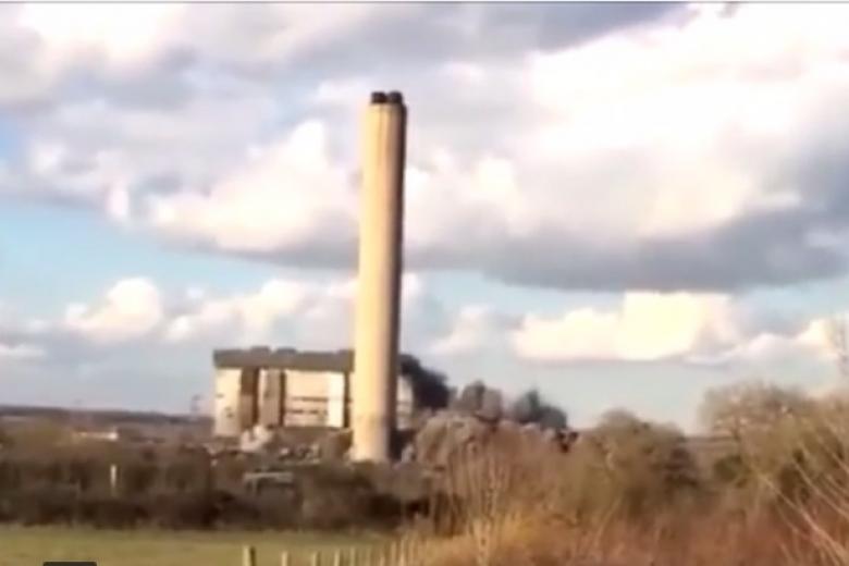 At least one dead as building collapses at former UK power plant | The ...