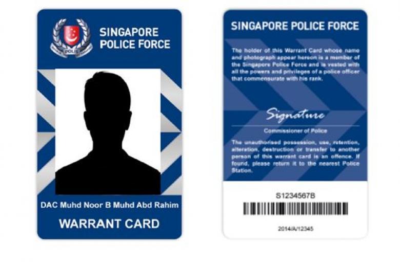 New warrant cards for police officers with new security features from ...