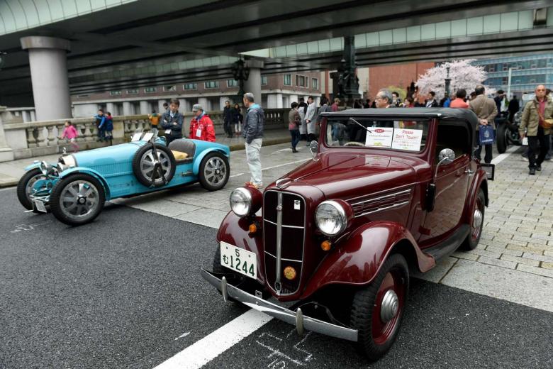 In Pictures: Vintage cars take over Tokyo's roads | The Straits Times