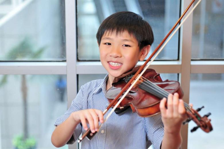 Samuel Tan, master of many genres, is a talented 10-year-old violinist ...