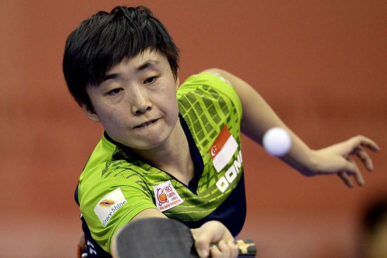 Table tennis: Team Singapore's Feng Tianwei and Chen Feng qualify for ...