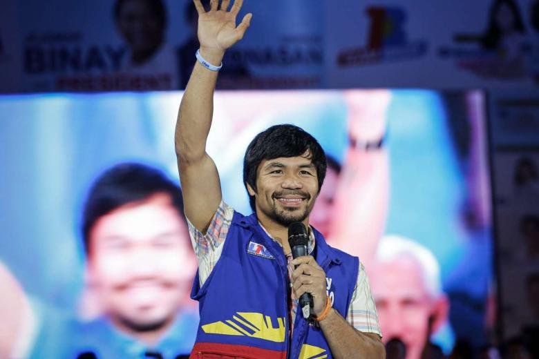 Philippine boxing legend Pacquiao punches way into Senate | The Straits ...