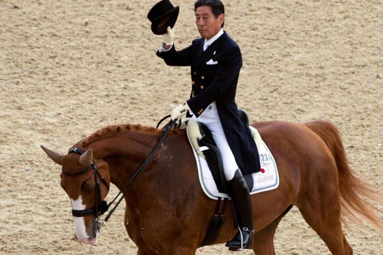 Olympics: Japan rider, 75, to miss record in Rio over horse's illness ...