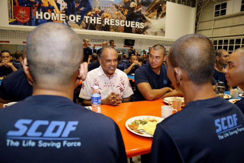 Muslim SCDF trainees committed to training despite fasting: Shanmugam ...