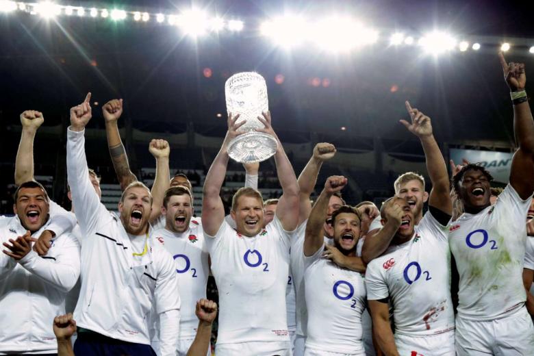 Rugby: England rack up record score to sweep Australia 3-0, Farrell ...
