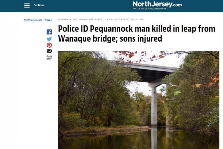 Man in US makes fatal jump from 30m bridge with 2 young sons in his ...