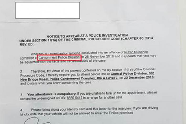 Fake police letters ask recipients to report to police for 'Public ...